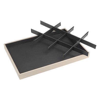Jewelry Organizer Trays With Removable Dividers For Drawers Inserts ...