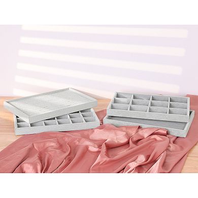 Jewelry Organizer Trays With Removable Dividers For Drawers Inserts ...