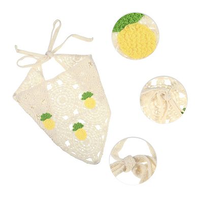 1 Pcs Fashion Pineapple Hollow Triangle Headwrap For Women 21.26"x10.24 ...