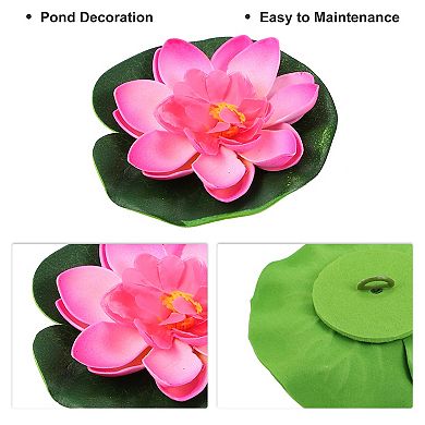 3pcs Garden Ponds Pool Decoration Artificial Lotus Flower