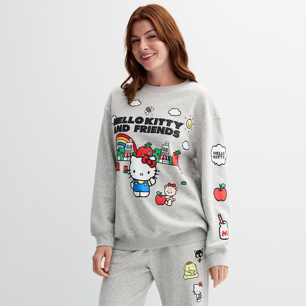 Juniors' Hello Kitty and Friends Crewneck Sweatshirt