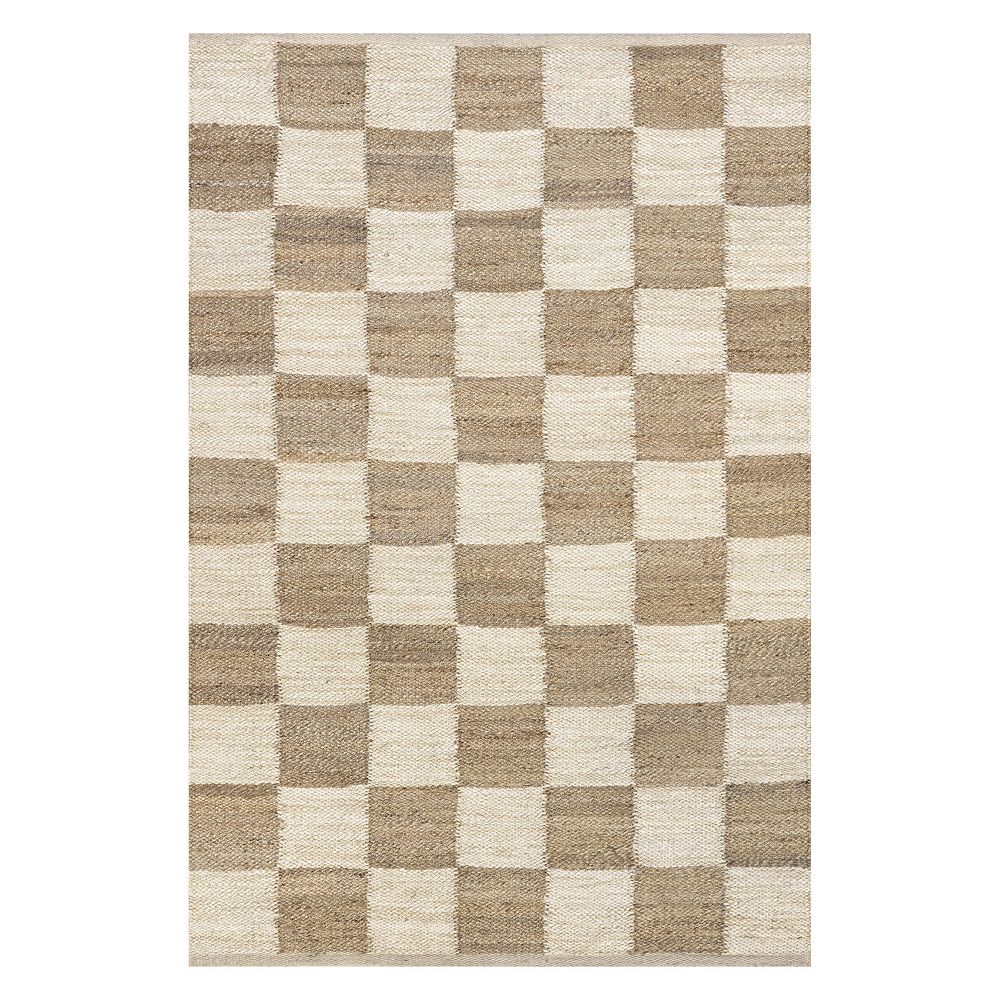 nuLOOM Christana Traditional Checkered Jute Area Rug
