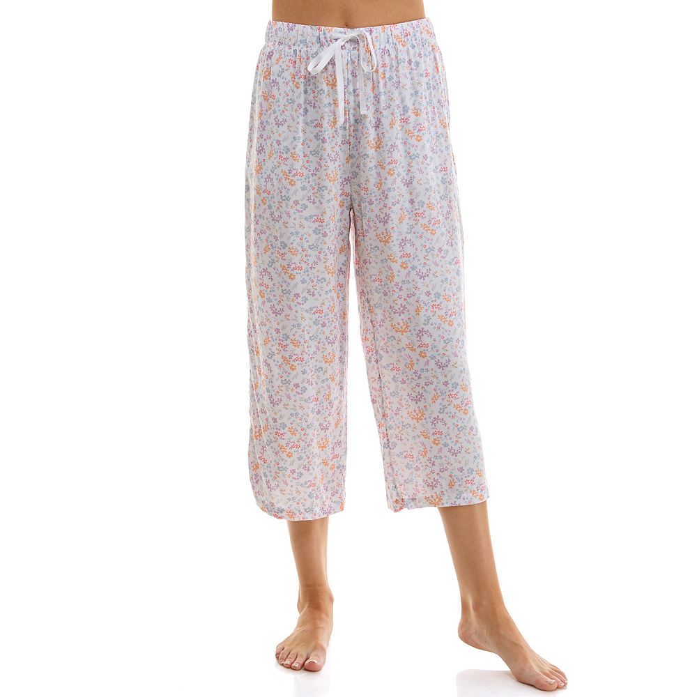 Women's Croft & Barrow® Woven Rayon Pajama Capri Pants