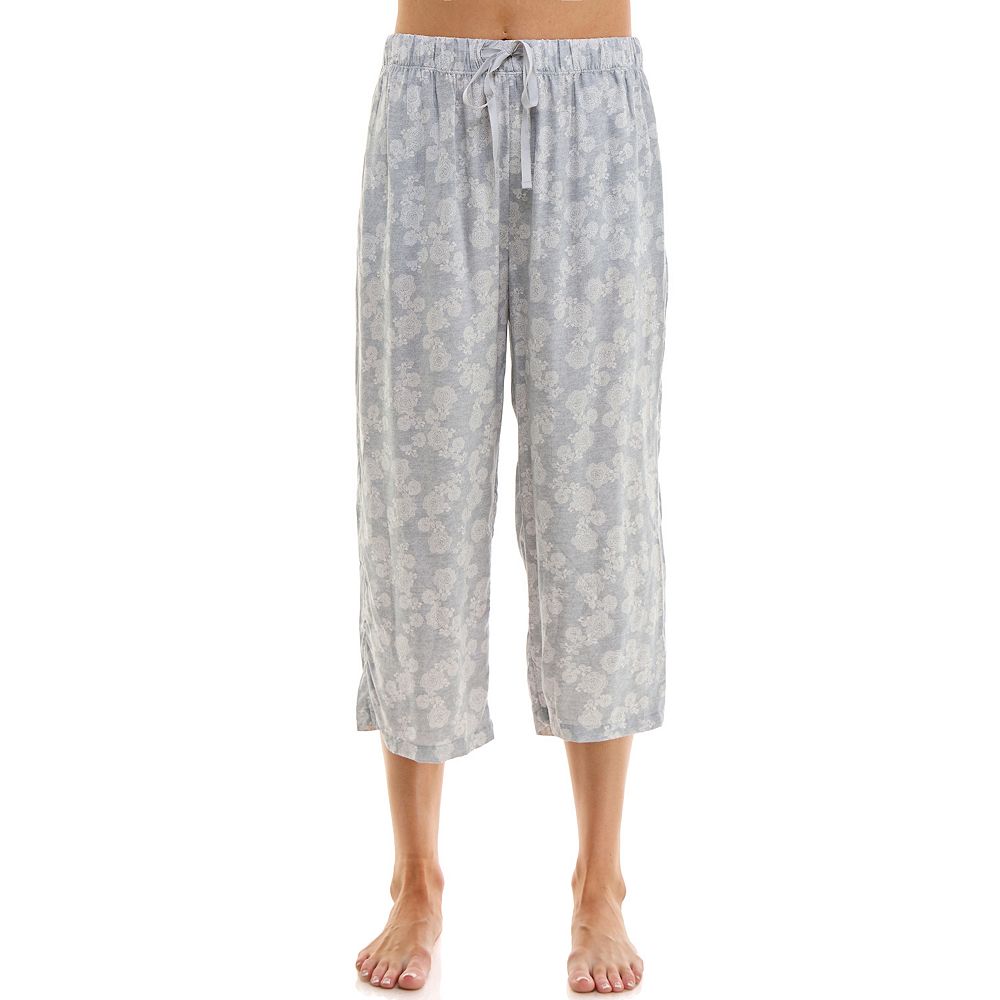 Women's Croft & Barrow® Woven Rayon Pajama Capri Pants