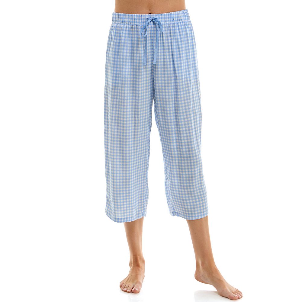 Women's Croft & Barrow® Woven Rayon Pajama Capri Pants
