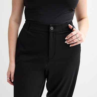 Plus Size Nine West Straight Ankle Pants