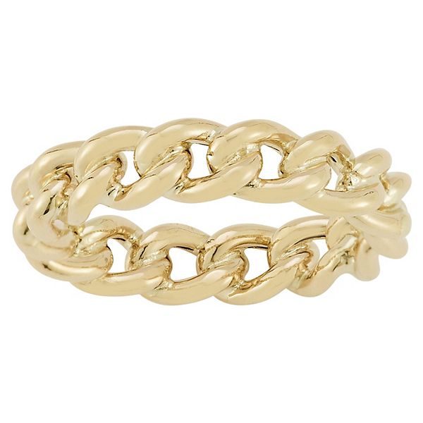 LUMINOR GOLD 14k Gold Curb Ring
