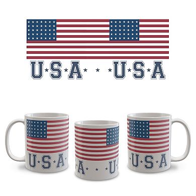 USA Flag Varsity 11-oz. Ceramic Mug