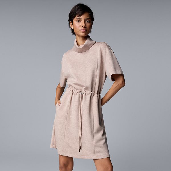 Women's Simply Vera Vera Wang Drawcord Short Dress