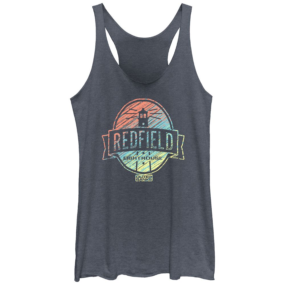 Juniors' Outer Banks Redfield Lighthouse Racerback Tank Top