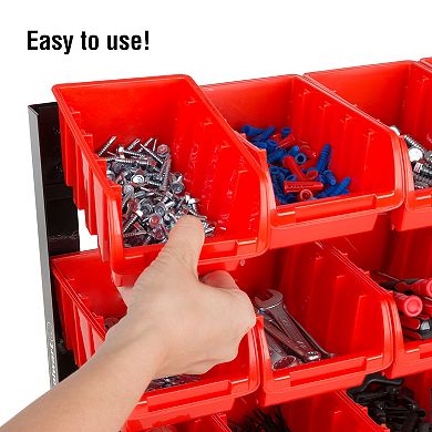 Stalwart 15-Bin Storage Rack Organizer