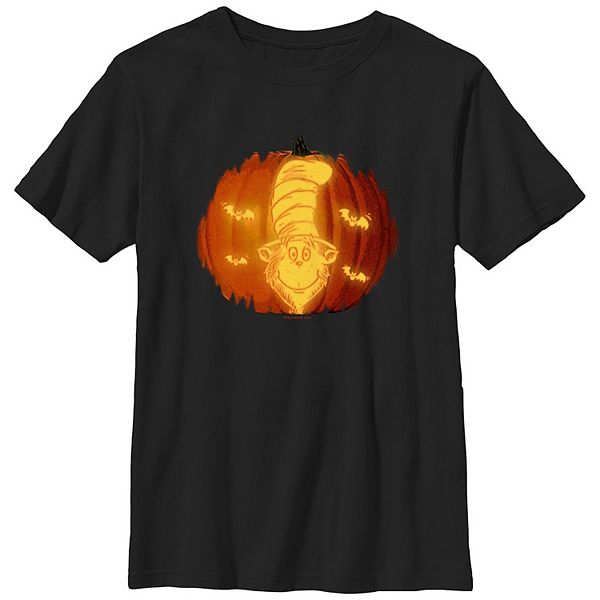 Boys 6-20 Dr. Seuss The Cat In The Hat Carved Pumpkin Graphic Tee