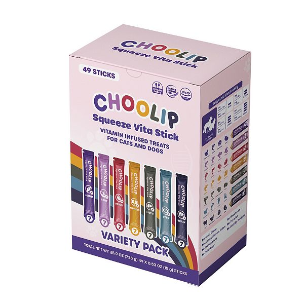 Choolip Squeeze Vita Stick for Cats and Dogs Lickable Treats ...
