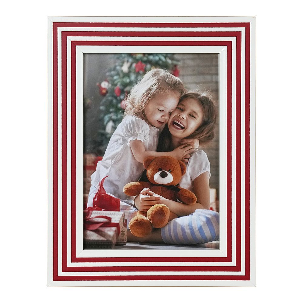 5" x 7" Red & White Stripe Picture Frame