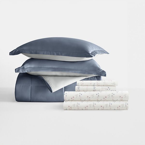 Urban Loft's Bedding Bundle, Reversible Microfiber Comforter Set And ...