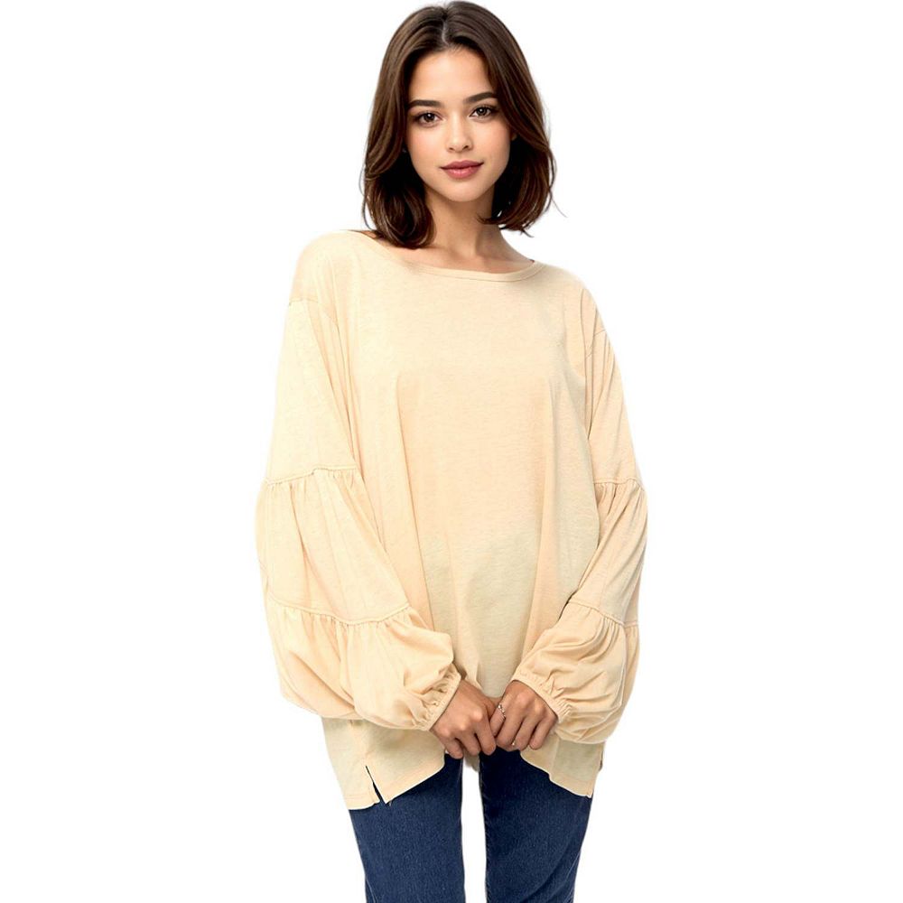 Women's Casual Comfy Long Sleeve Blouse