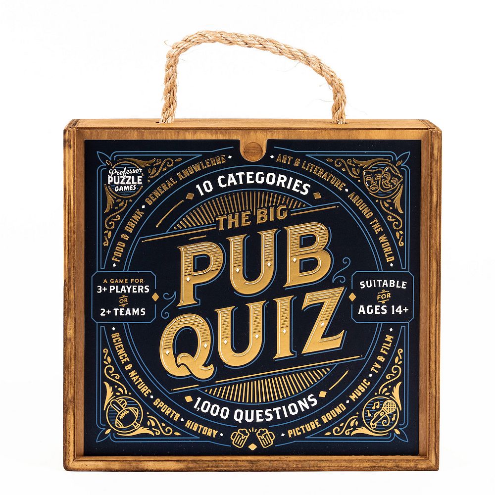 Professor Puzzle USA The Big Pub Quiz Trivia Card Game Set
