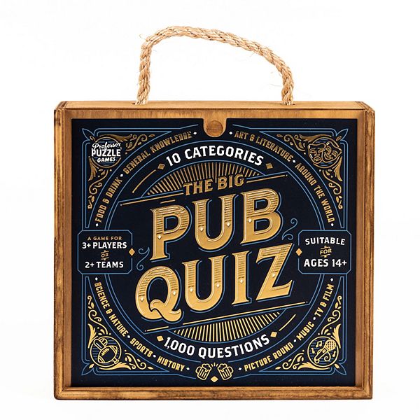 Professor Puzzle USA The Big Pub Quiz Trivia Card Game Set