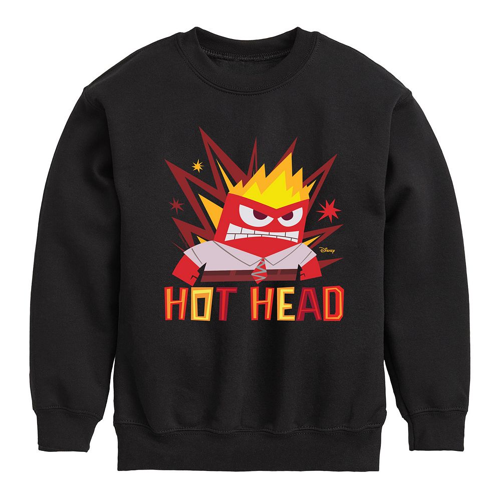 Disney / Pixar's Inside Out 2 Boys 8-20 Hot Head Anger Fleece Sweatshirt
