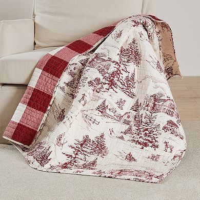 Levtex Home Winter Sleigh Ride Quilted Throw Blanket