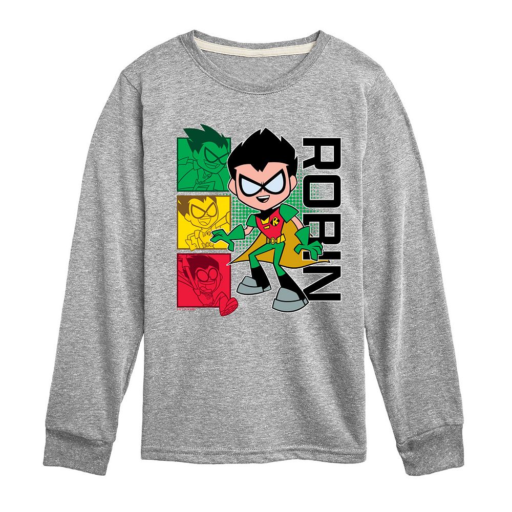 Boys 8-20 Teen Titans Go! Robin Long Sleeve Graphic Tee