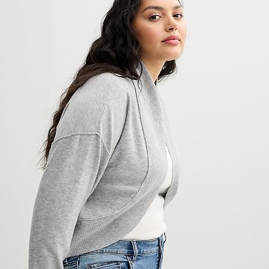 Juniors' Plus Size SO® Soft Shrug