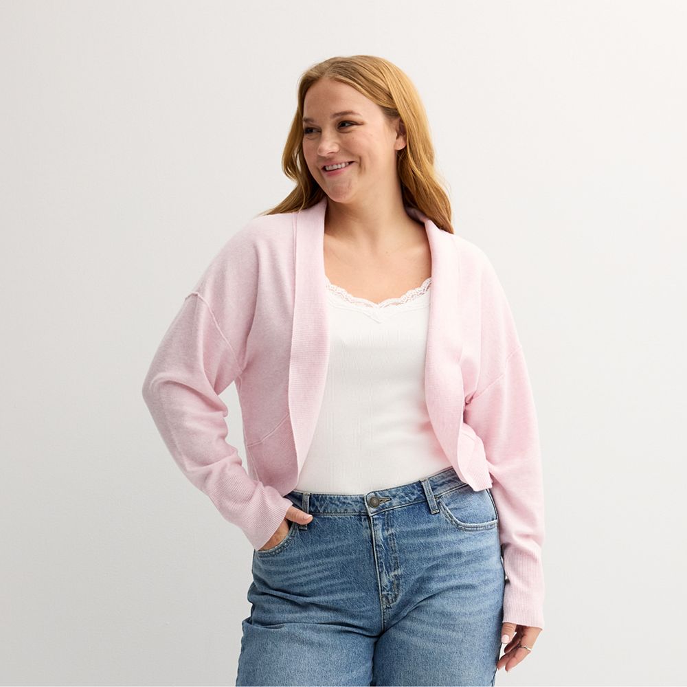 Juniors' Plus Size SO® Soft Shrug