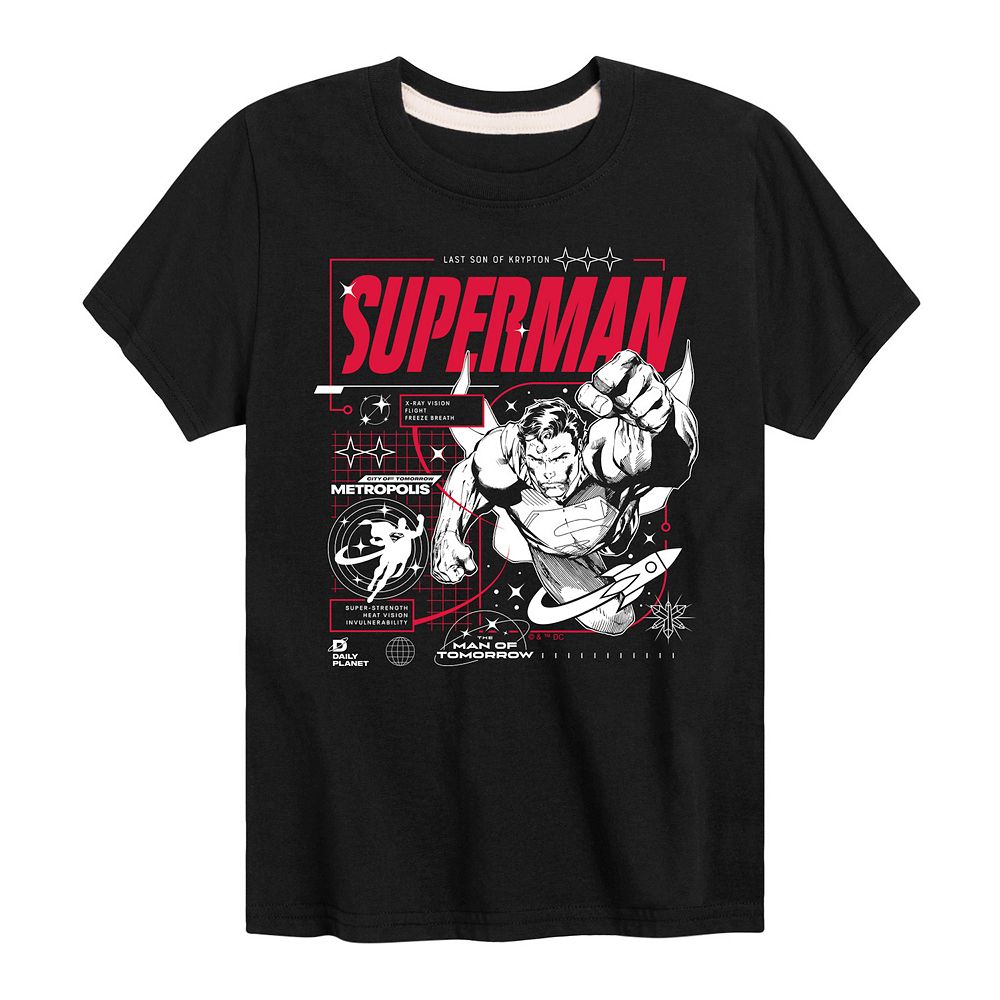 Boys 8-20 DC Comics Superman Comic Graphic Tee