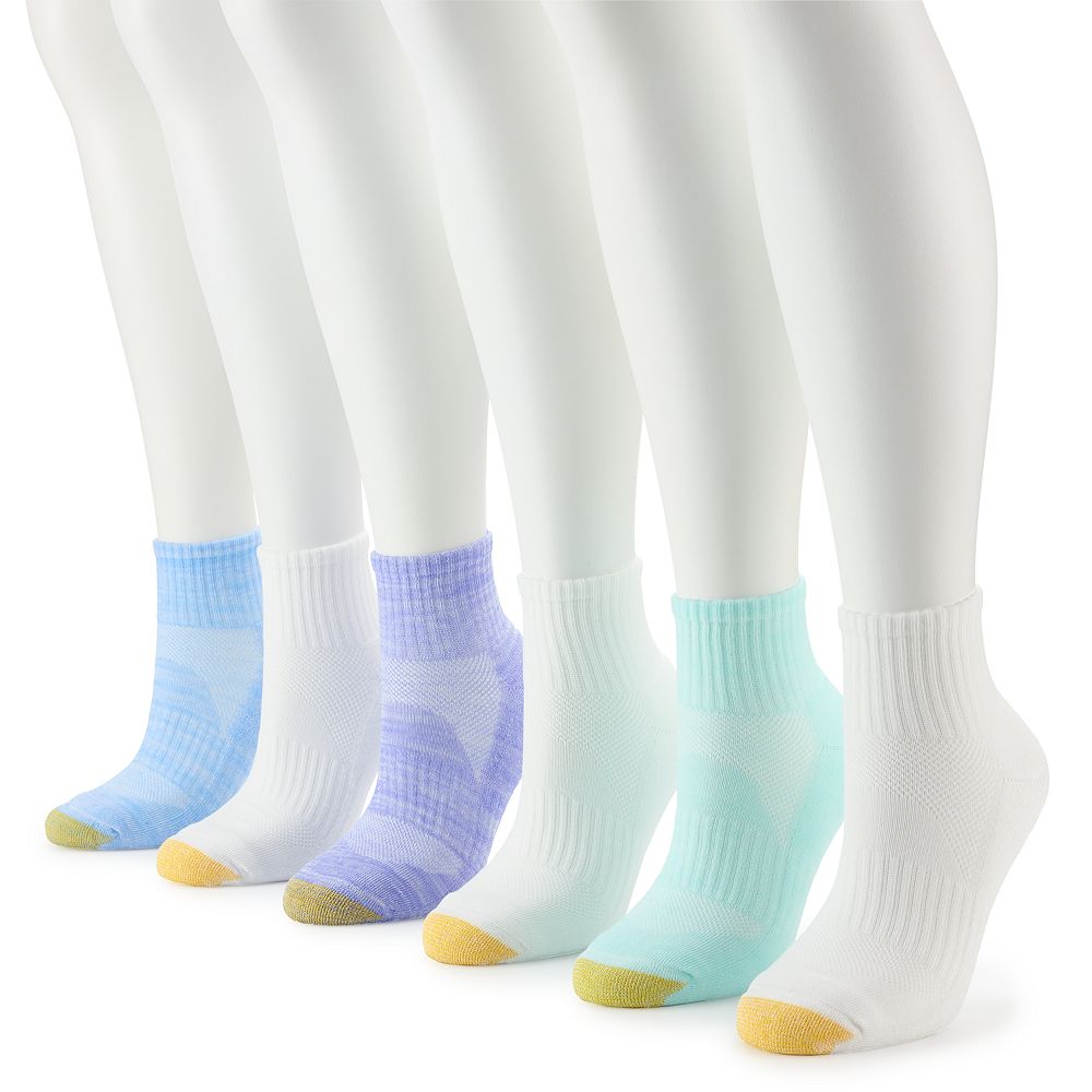 Women's GOLDTOE® 6-pk. Sport Half Cushion Quarter Socks