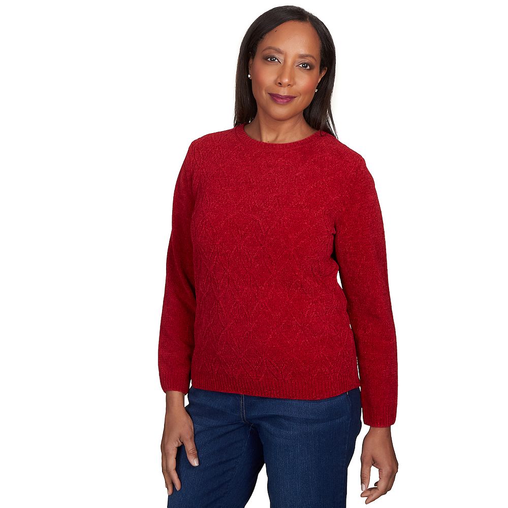 Women's Alfred Dunner Classic Chenille Pullover Sweater