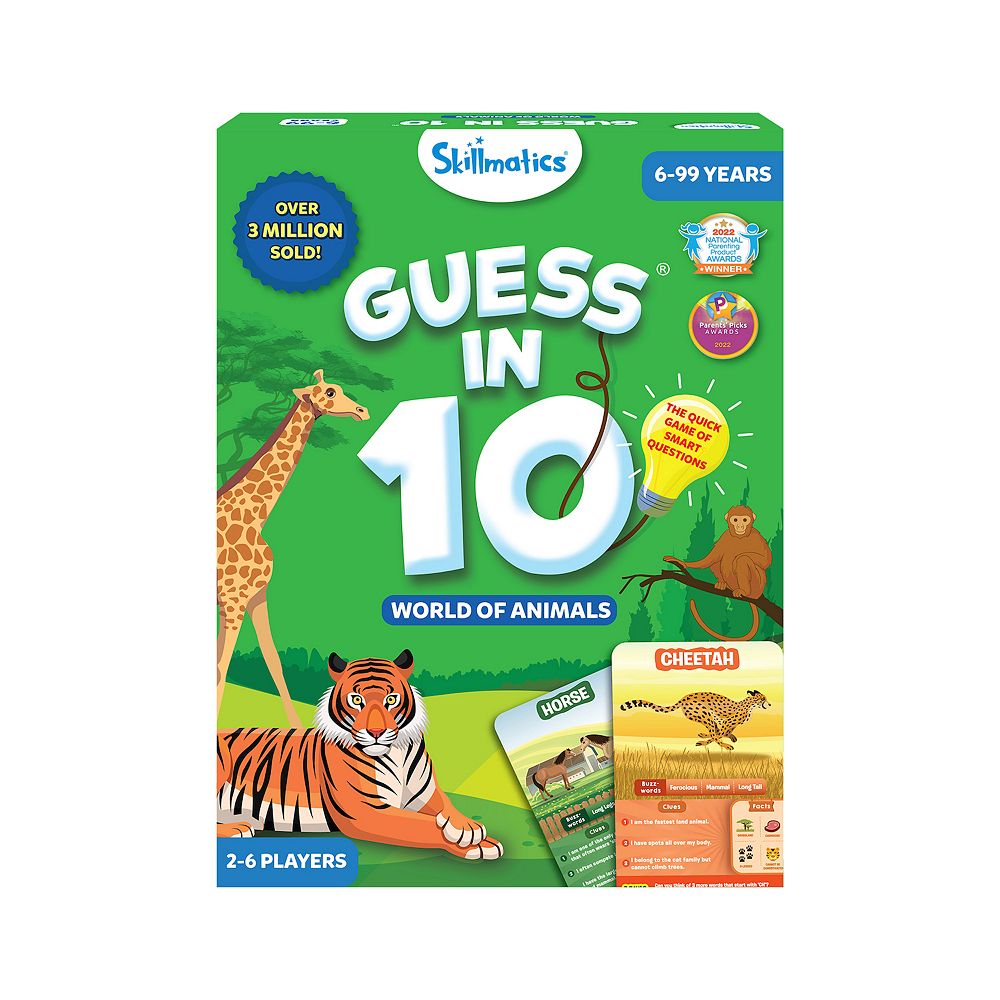 Skillmatics Guess in 10 World of Animals Set
