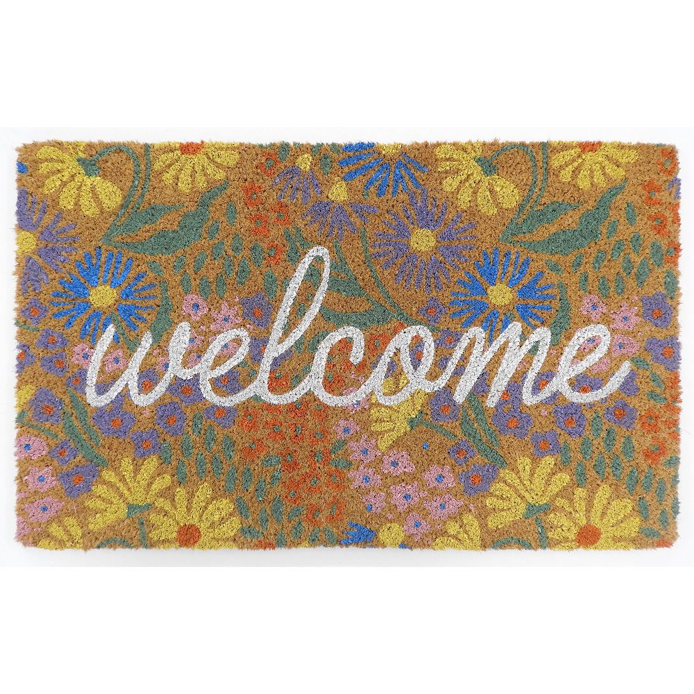 Celebrate Together™ Spring Floral Welcome Coir Doormat