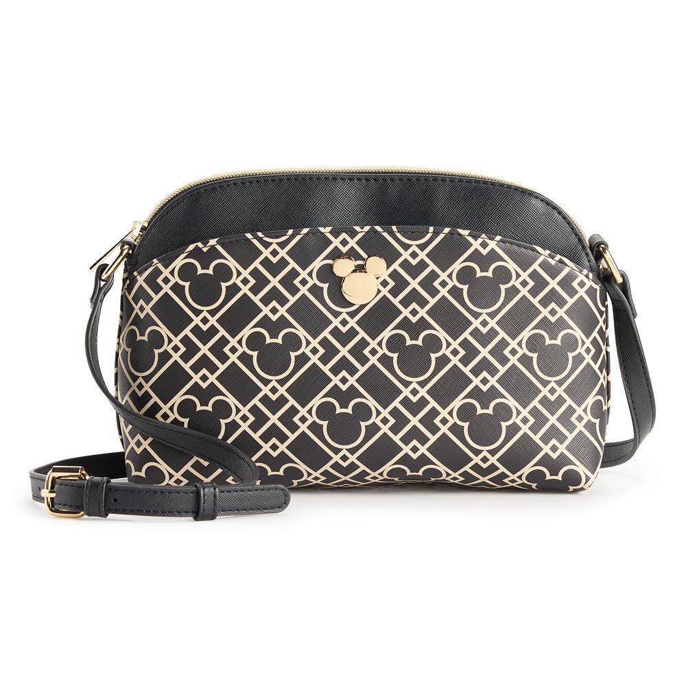 Disney's Mickey Mouse Foil Print Crossbody Handbag with Metal Mickey ...