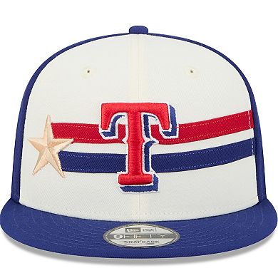 Men's New Era Cream/Royal Texas Rangers 2024 MLB All-Star Game Workout ...