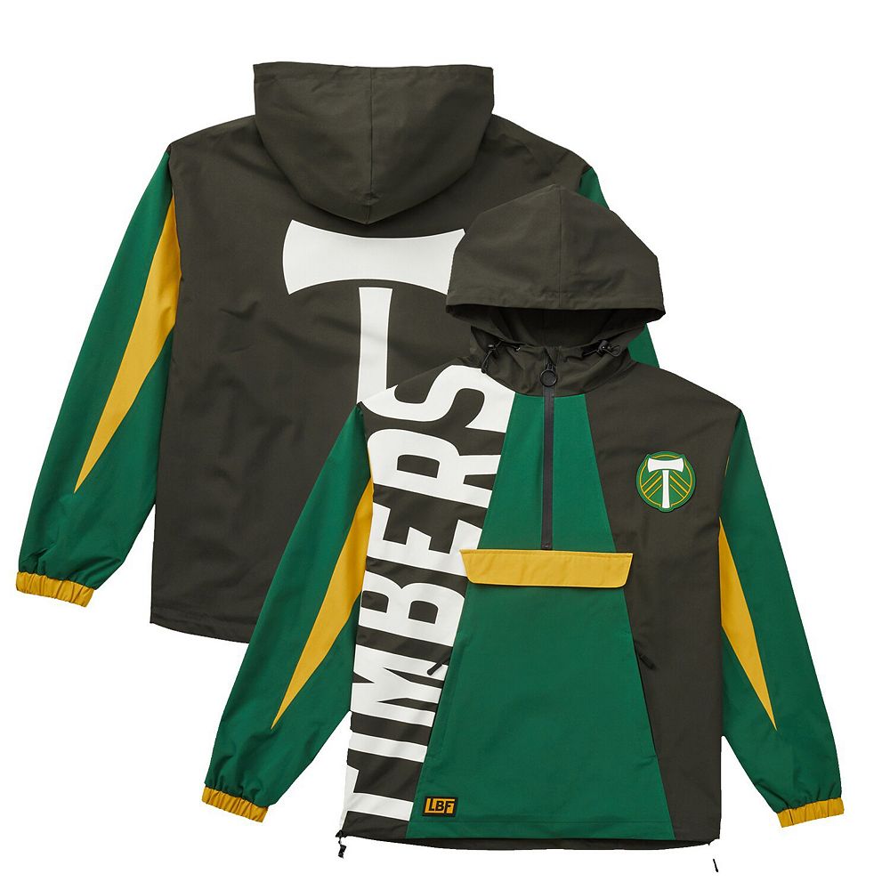 Unisex Live Breathe Futbol Green Portland Timbers Tekker Half-Zip ...