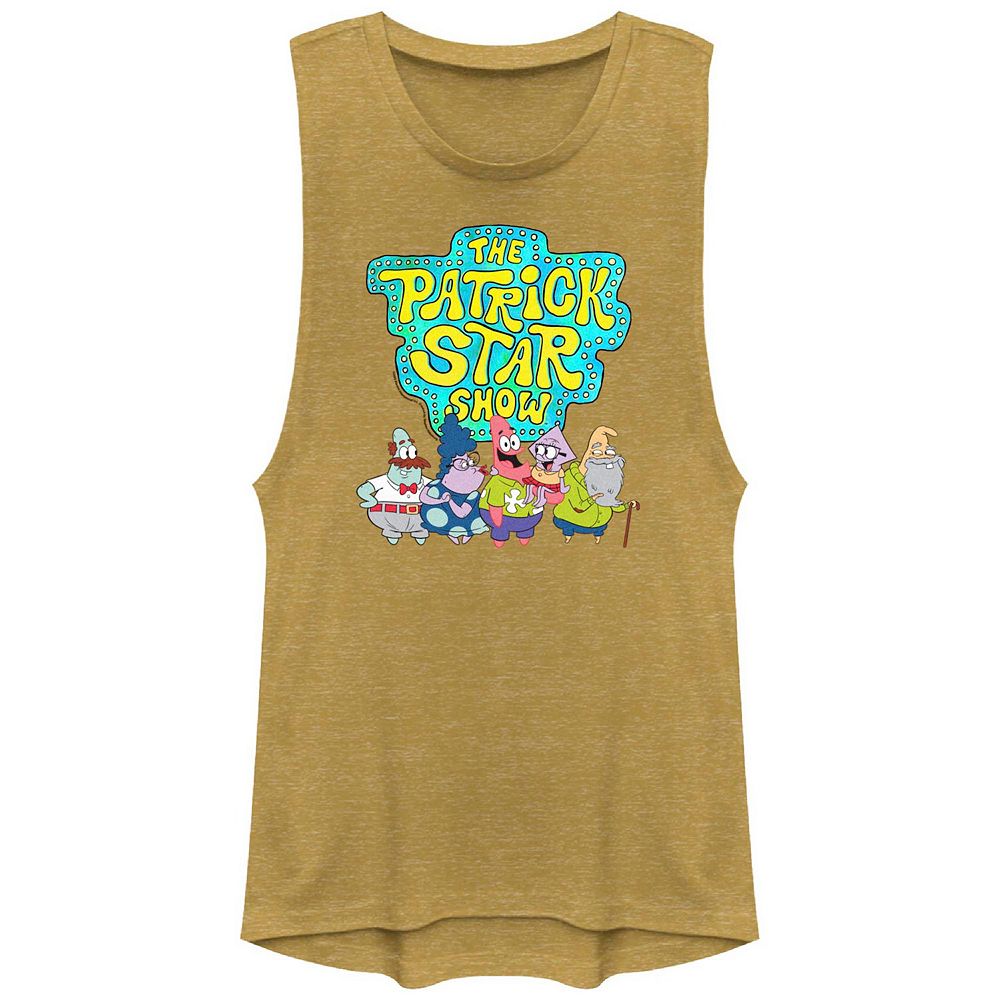 Juniors' Nickelodeon The Patrick Star Show Family Group Graphic Tank Top