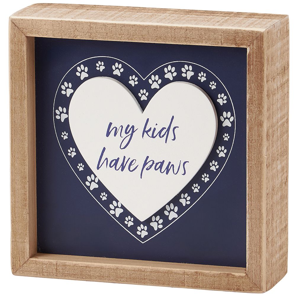 By Kathy My Kids Inset Box Sign Table Decor