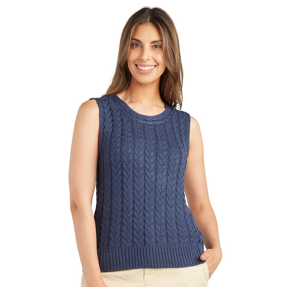 Women's AB Studio Cable Sweater Tank Top