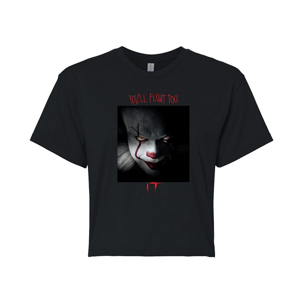 Juniors' IT You'll Float Too Cropped Tee