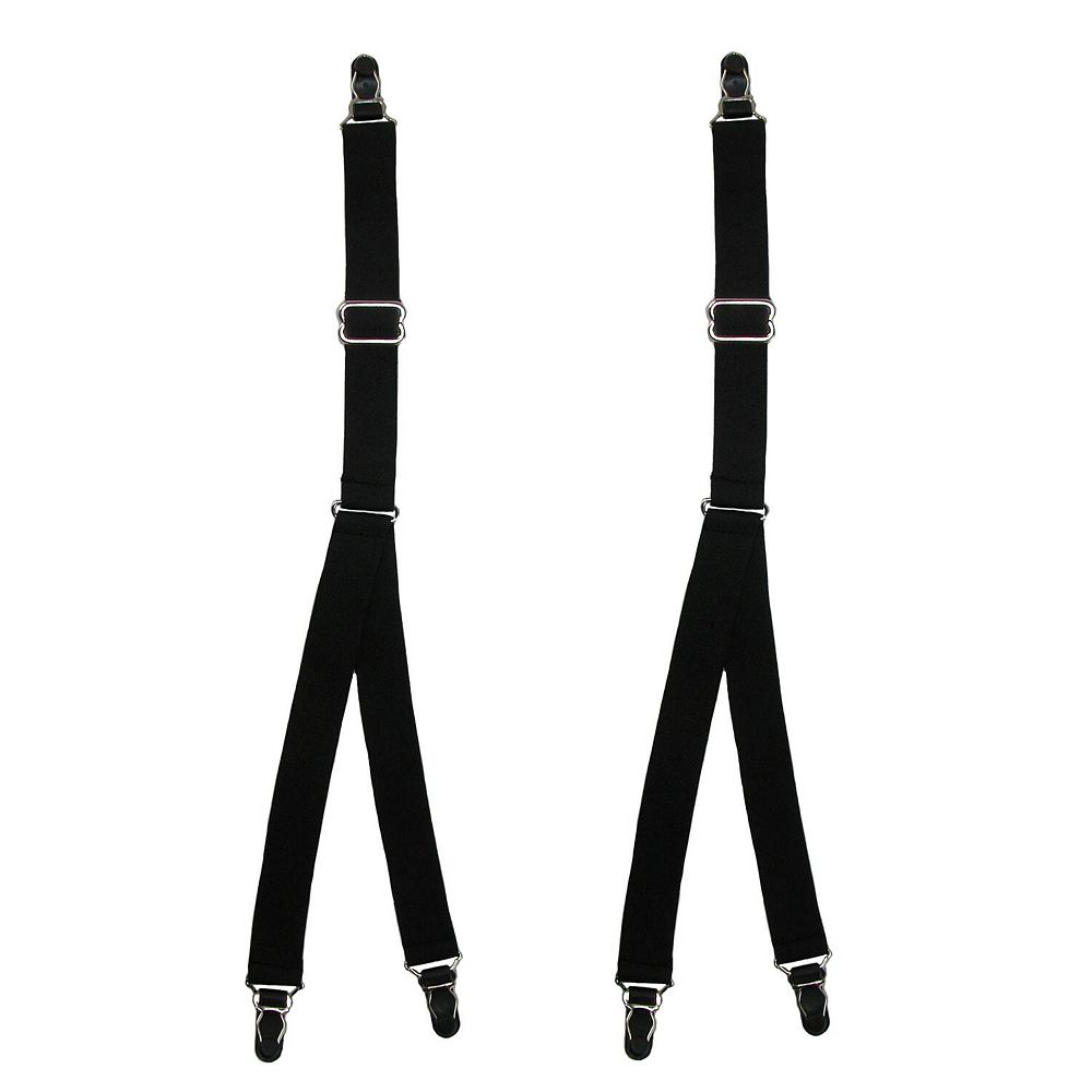 Men's Elastic 1 Inch Casual Y Split Sock Garter Shirt Stays