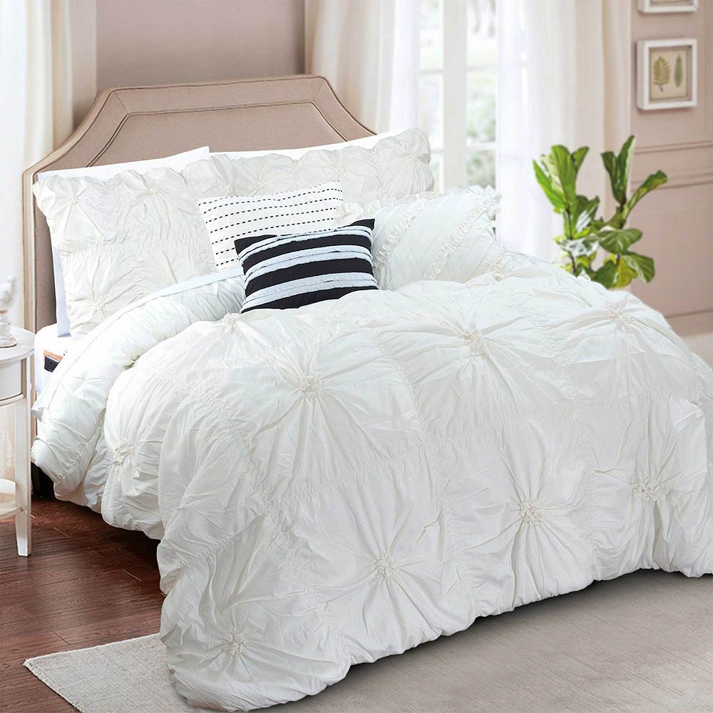 Elegant Comfort 12-pc Amy Oversized Comforter Set Includes 6-pc Sheet ...