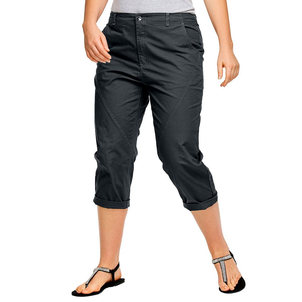 ellos Plus Size Seamed Capris