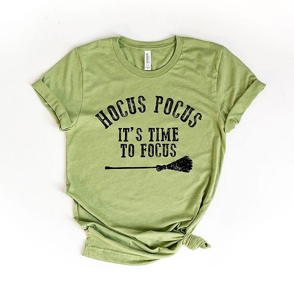 Hocus Pocus It's Time To Focus Short Sleeve Graphic Tee