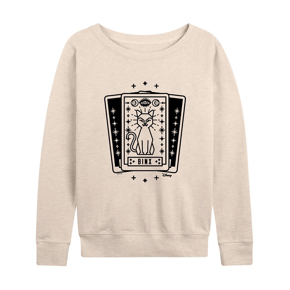 Disney's Hocus Pocus Women's Binx Tarot Card French Terry Long Sleeve Tee