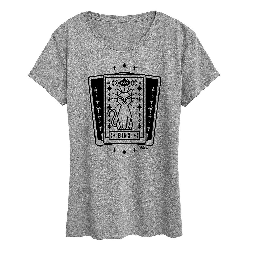 Disney's Hocus Pocus Women's Binx Tarot Card Graphic Tee