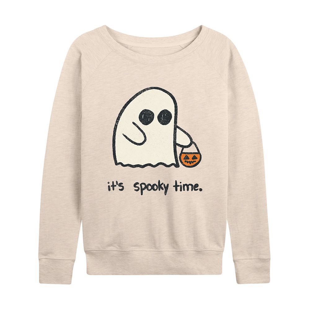 Women's It's Spooky Time Halloween French Terry Long Sleeve Tee