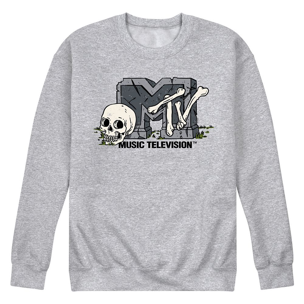 Men's MTV Grave & Skull Head Fleece Sweatshirt