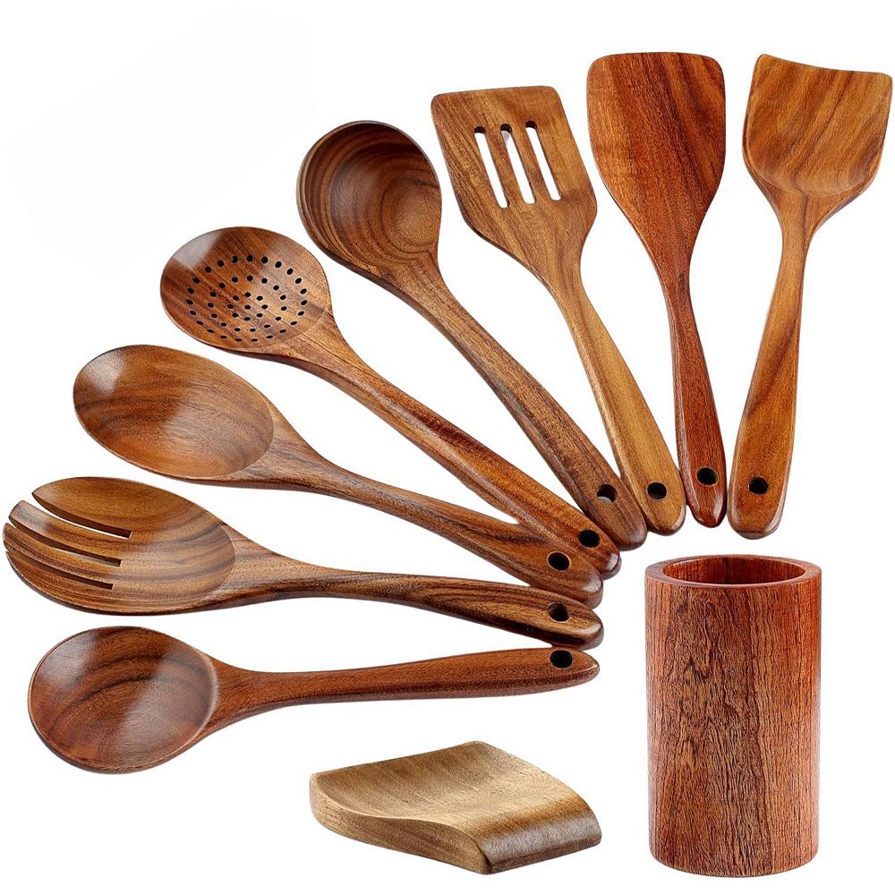 Zulay Kitchen 10-piece Wooden Spoons For Cooking