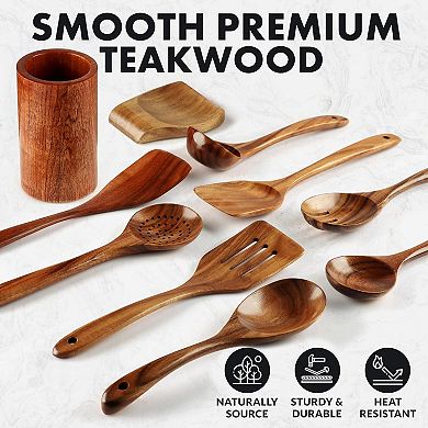 Zulay Kitchen 10-piece Wooden Spoons For Cooking