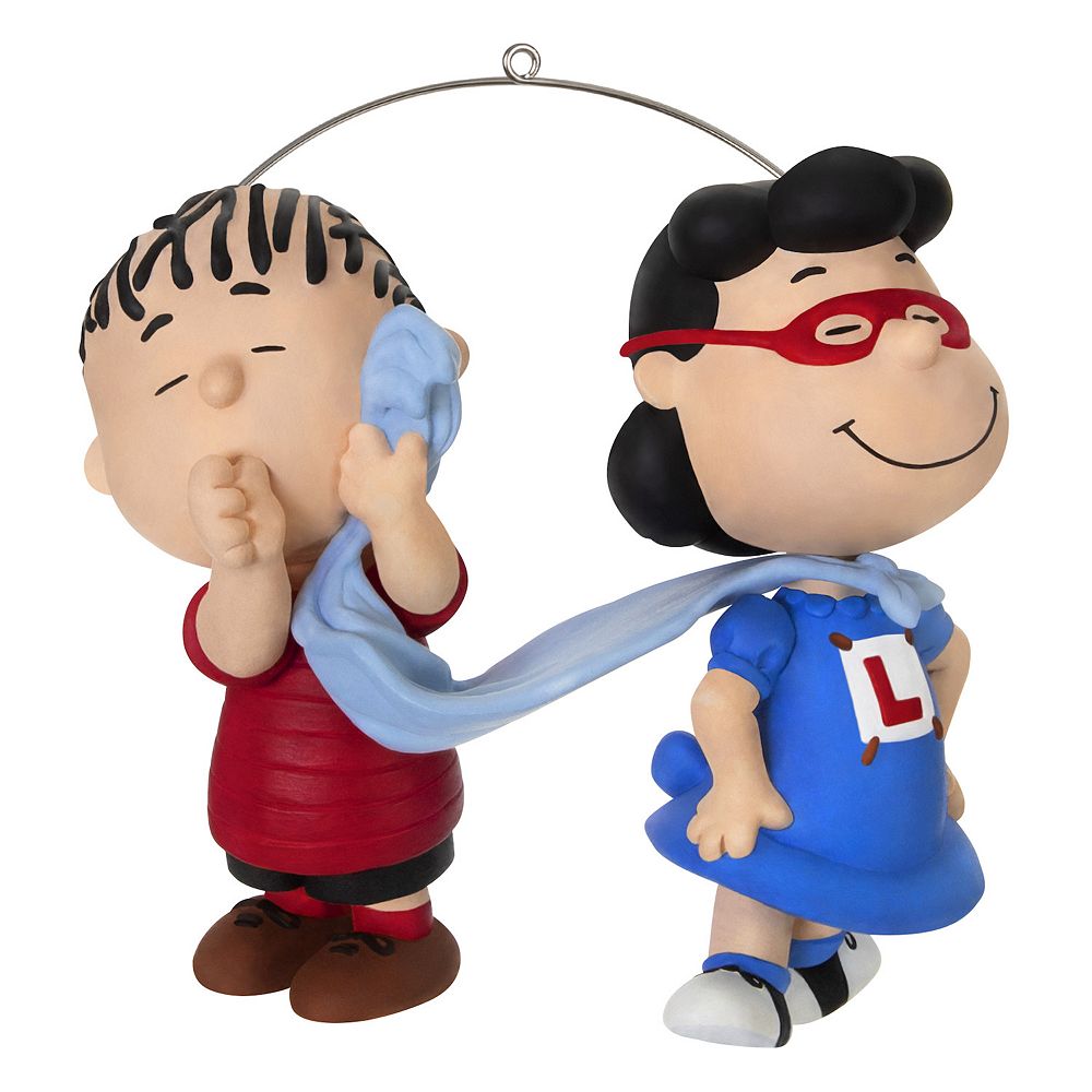The Peanuts Gang Super Lucy and Linus Hallmark Keepsake Christmas Ornament